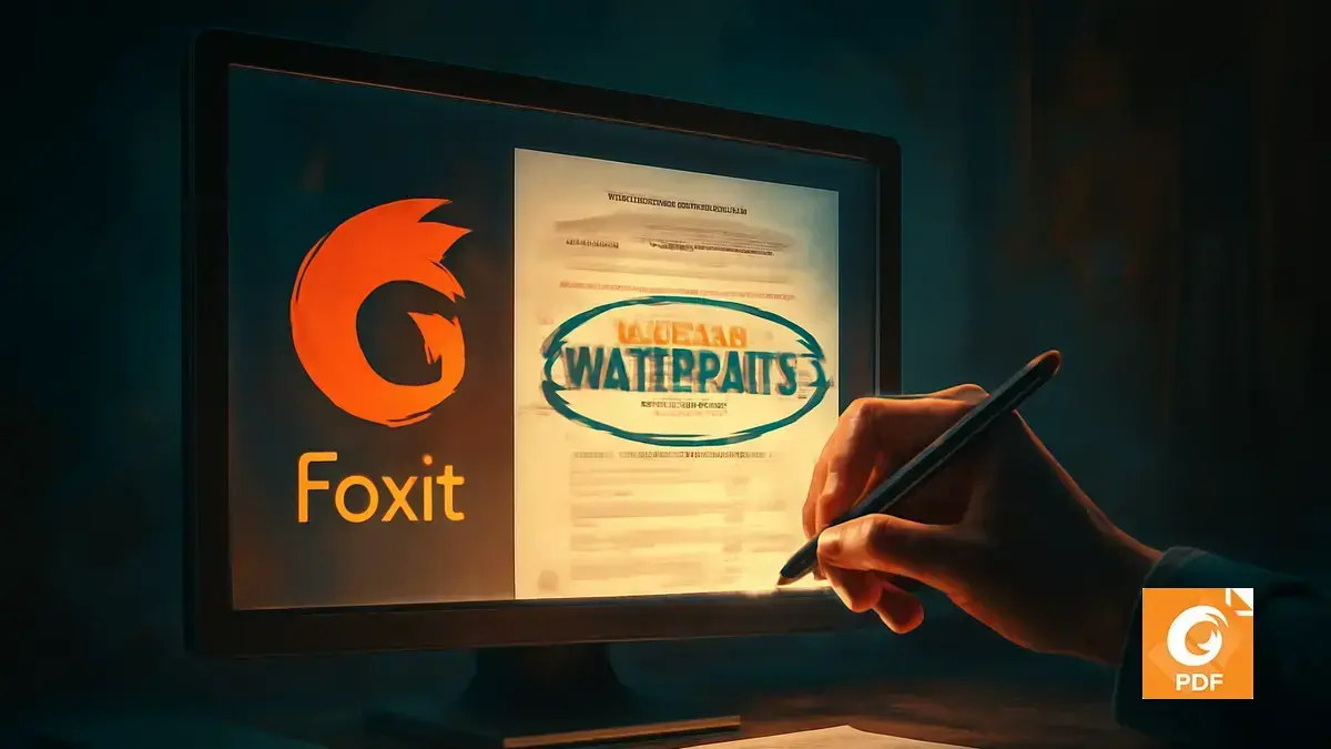 Add Watermark in PDF Using Foxit PDF Reader - HowTo