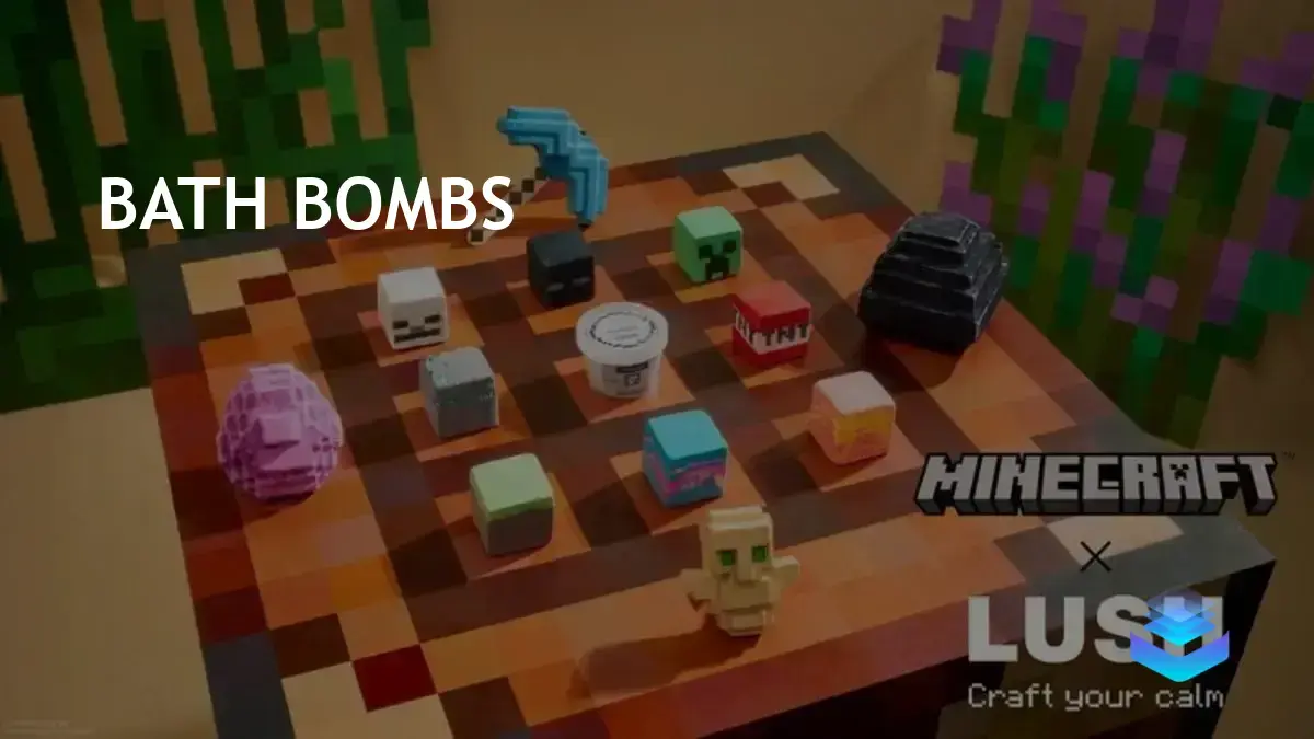 Minecraft Partners with Lush for New Line of Game-Inspired Bath Products