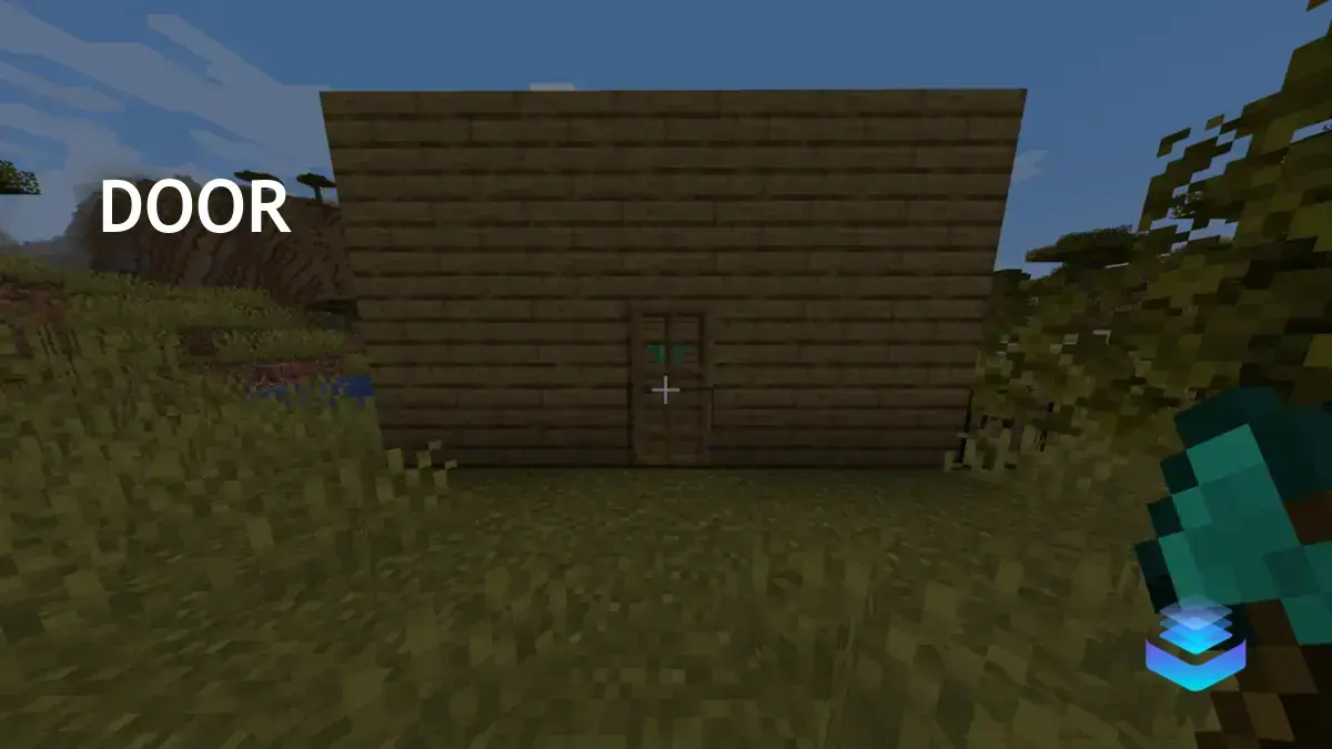 Minecraft Door Crafting Recipe: Six Wood Planks or Iron Ingots Needed