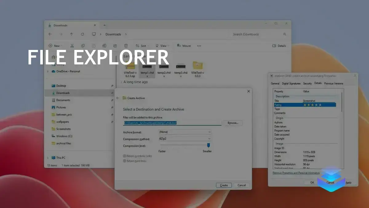 Windows 11 Update Enhances File Explorer with New Archive Wizard