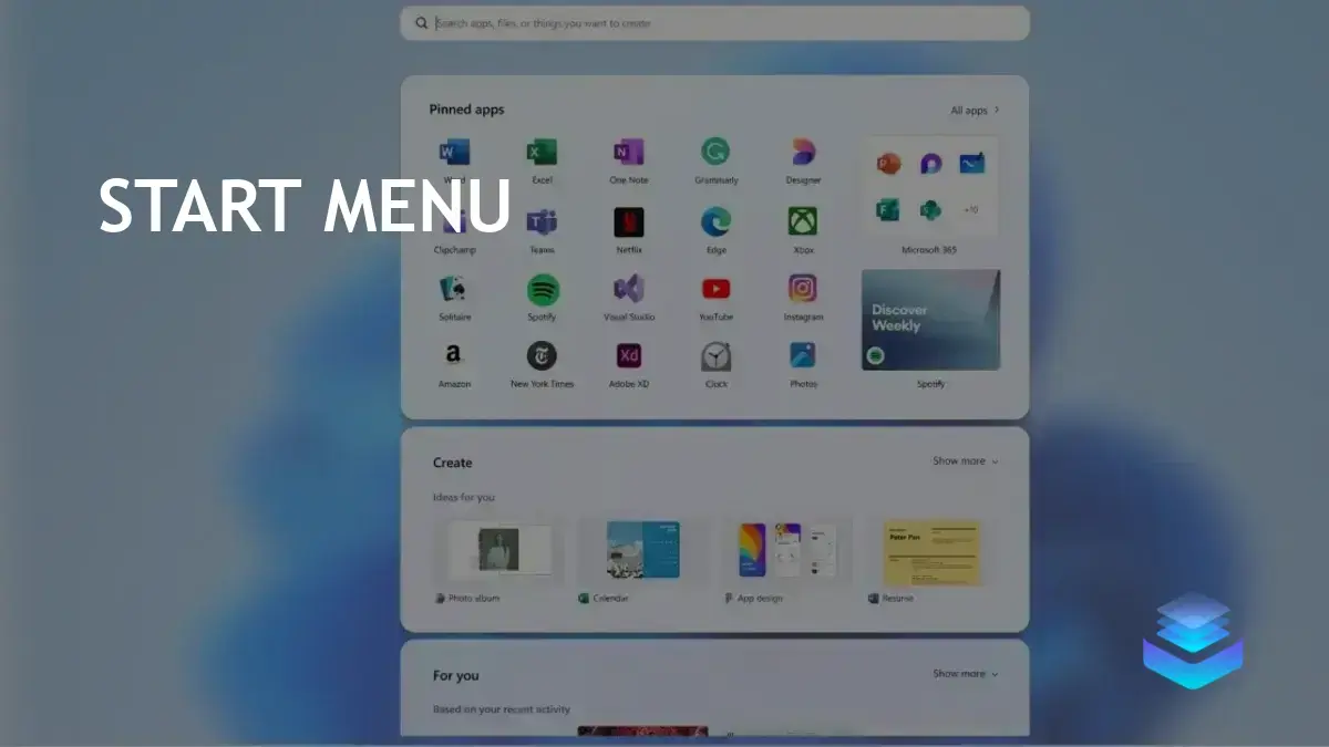 Microsoft Unveils Start Menu Designs for Windows 11