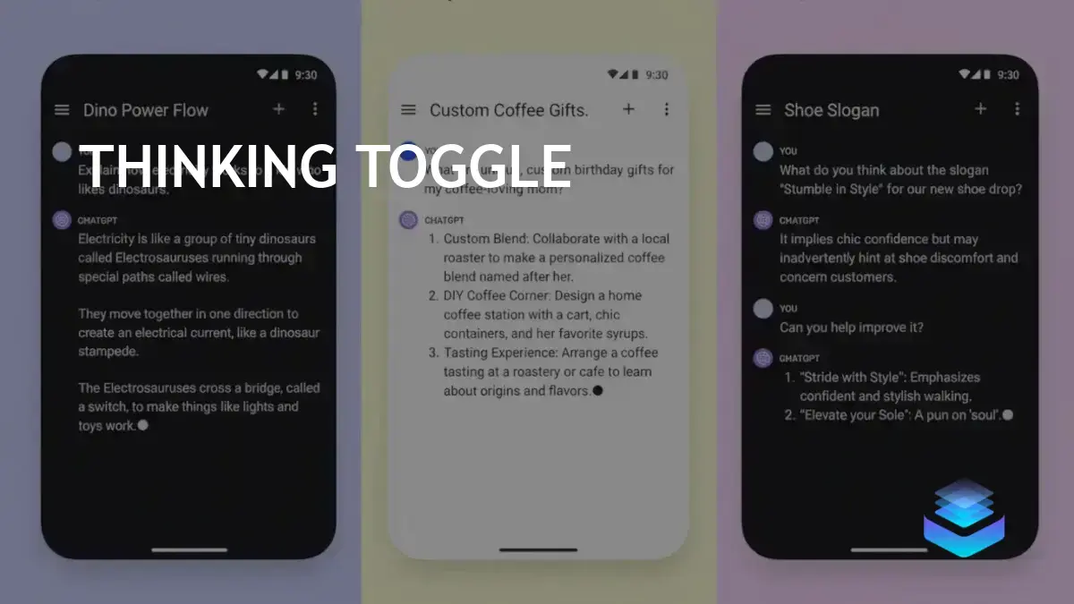 Launch Thinking Toggle in ChatGPT Android App | Maombi.com